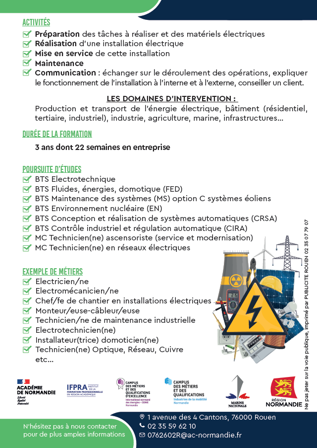 BAC PRO MELEC - Lycée des Métiers Les 4 Cantons - Grieu